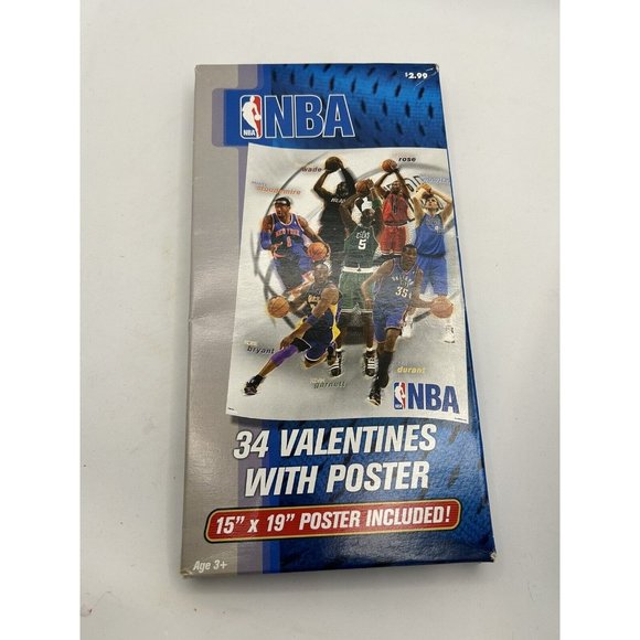 Other | Nba 34 Valentines With Poster Kobe Bryant Kevin Durant Garnett ...